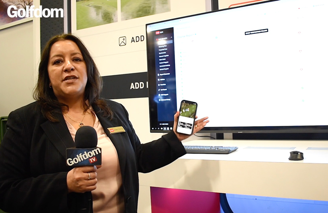 Norma Frotton from Toro demos the Lynx Drive mobile platform | Golfdom