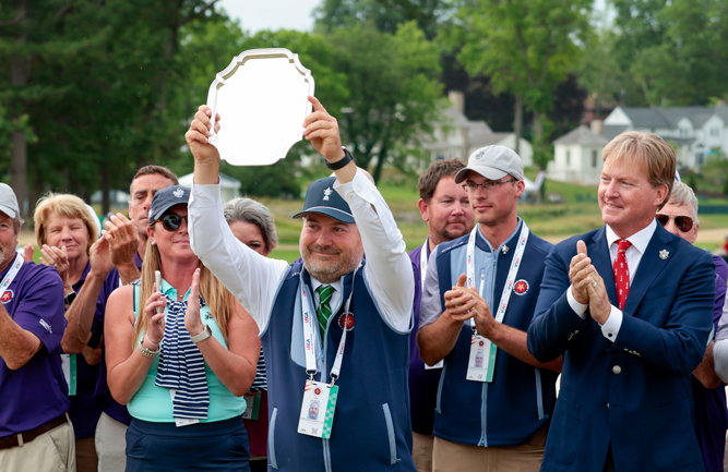 USGA presents Lancaster CC Super Josh Saunders with E.J. Marshall ...